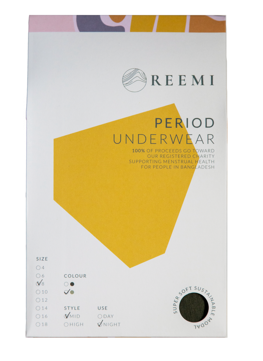 Reemi Period Underwear 2.0 - 001 Mid-Waist Day 抗菌月經褲 日用中腰款 – Seed 點籽